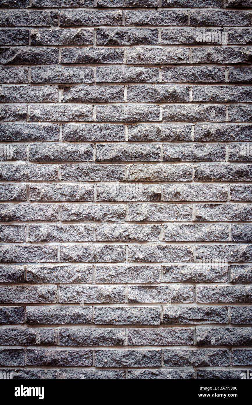Background of old gray distressed brick wall texture, abstract ...
