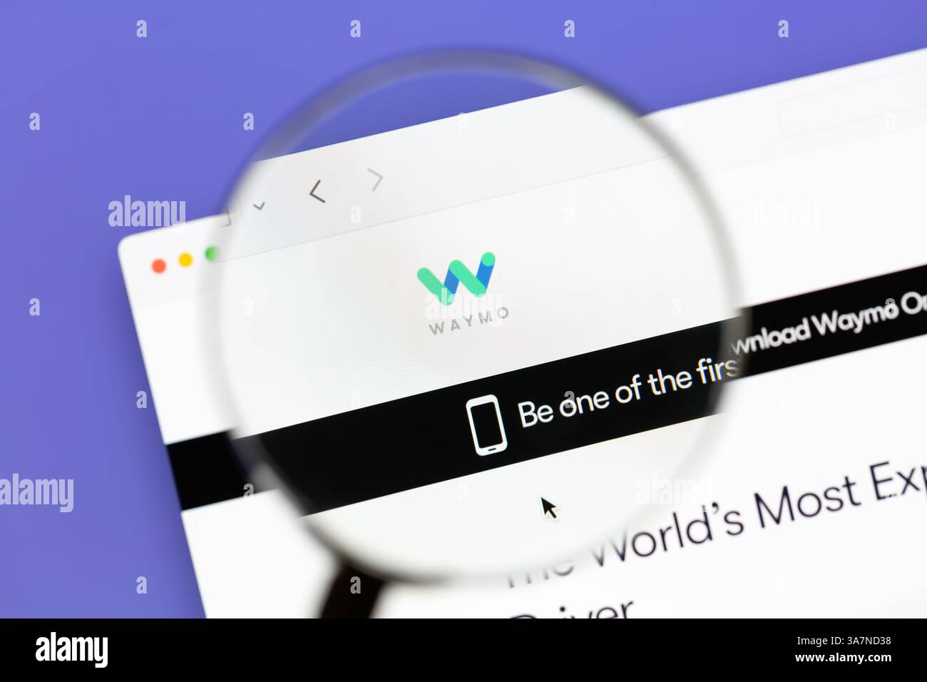 Ostersund, Sweden - Mars 1, 2025: Waymo website Stock Photo - Alamy