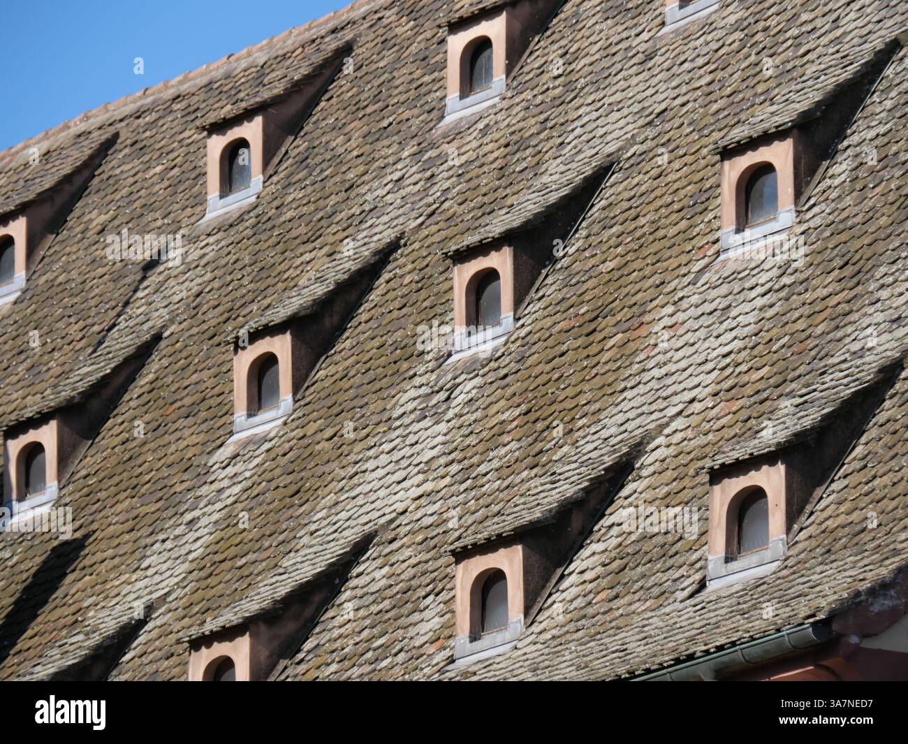 Many dormer windows on the Strasbourg Historical Museum Stock Photo - Alamy