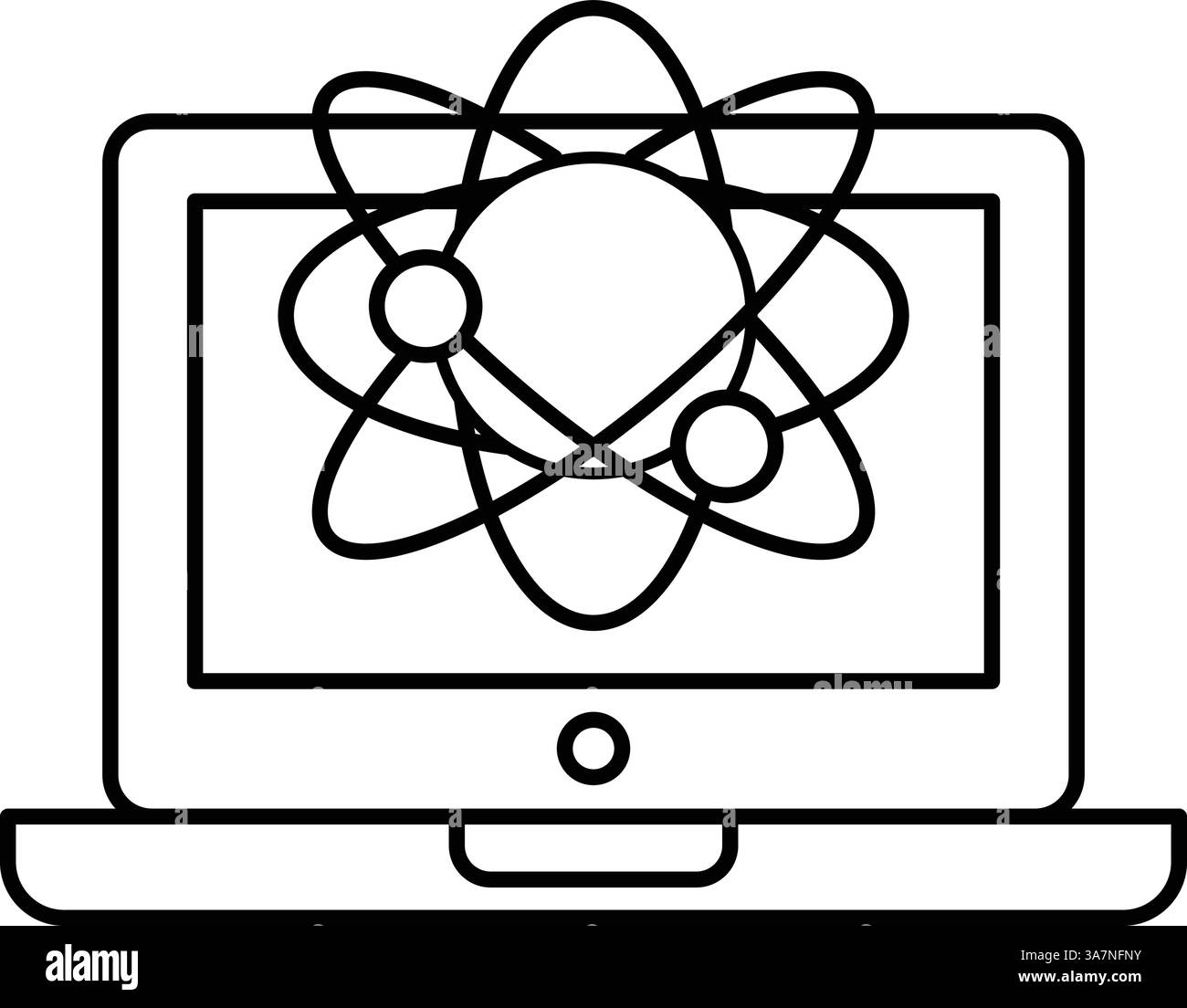 Star particle atom Black and White Stock Photos & Images - Alamy