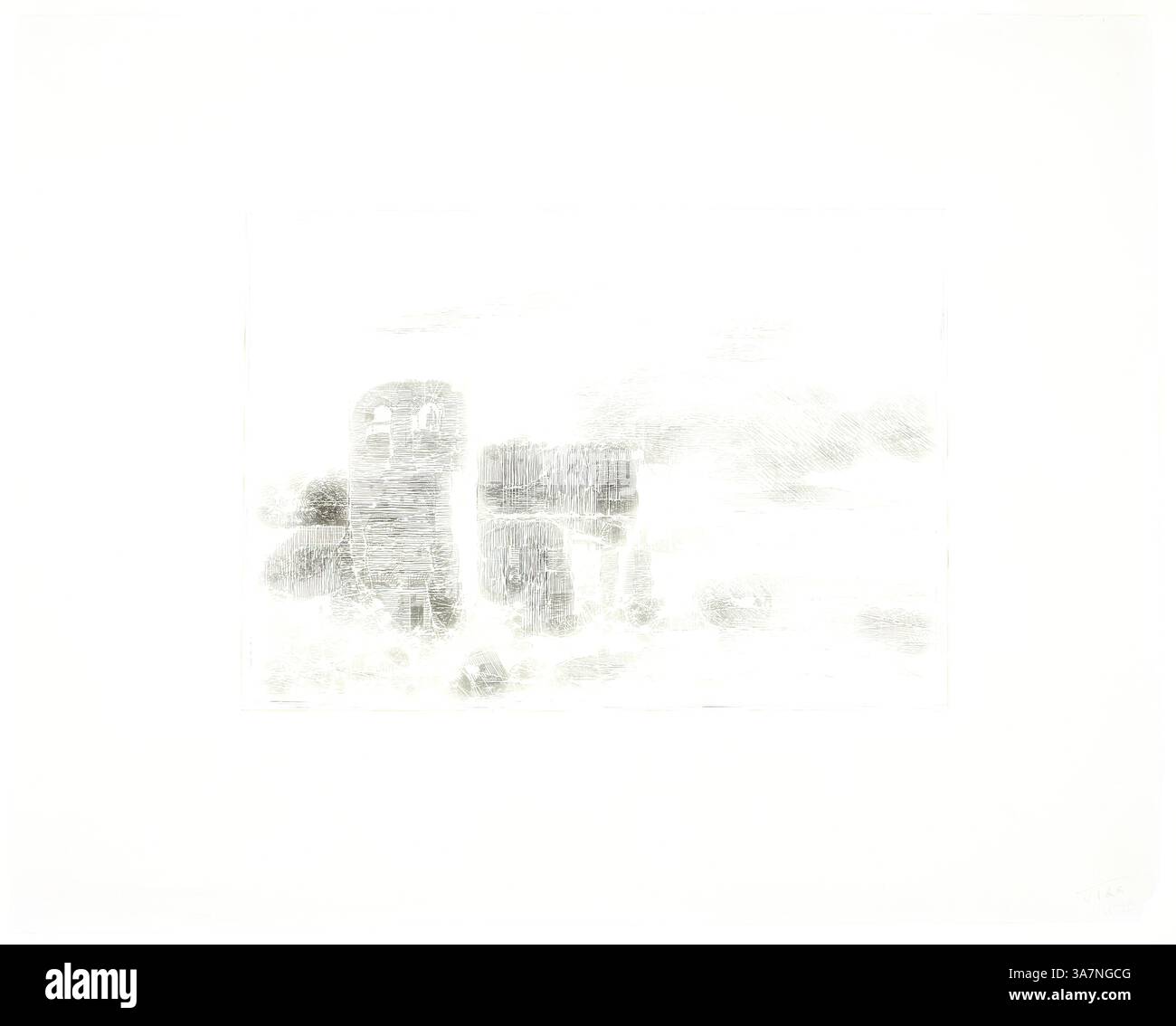 A simplified, abstract representation of structures, featuring ...