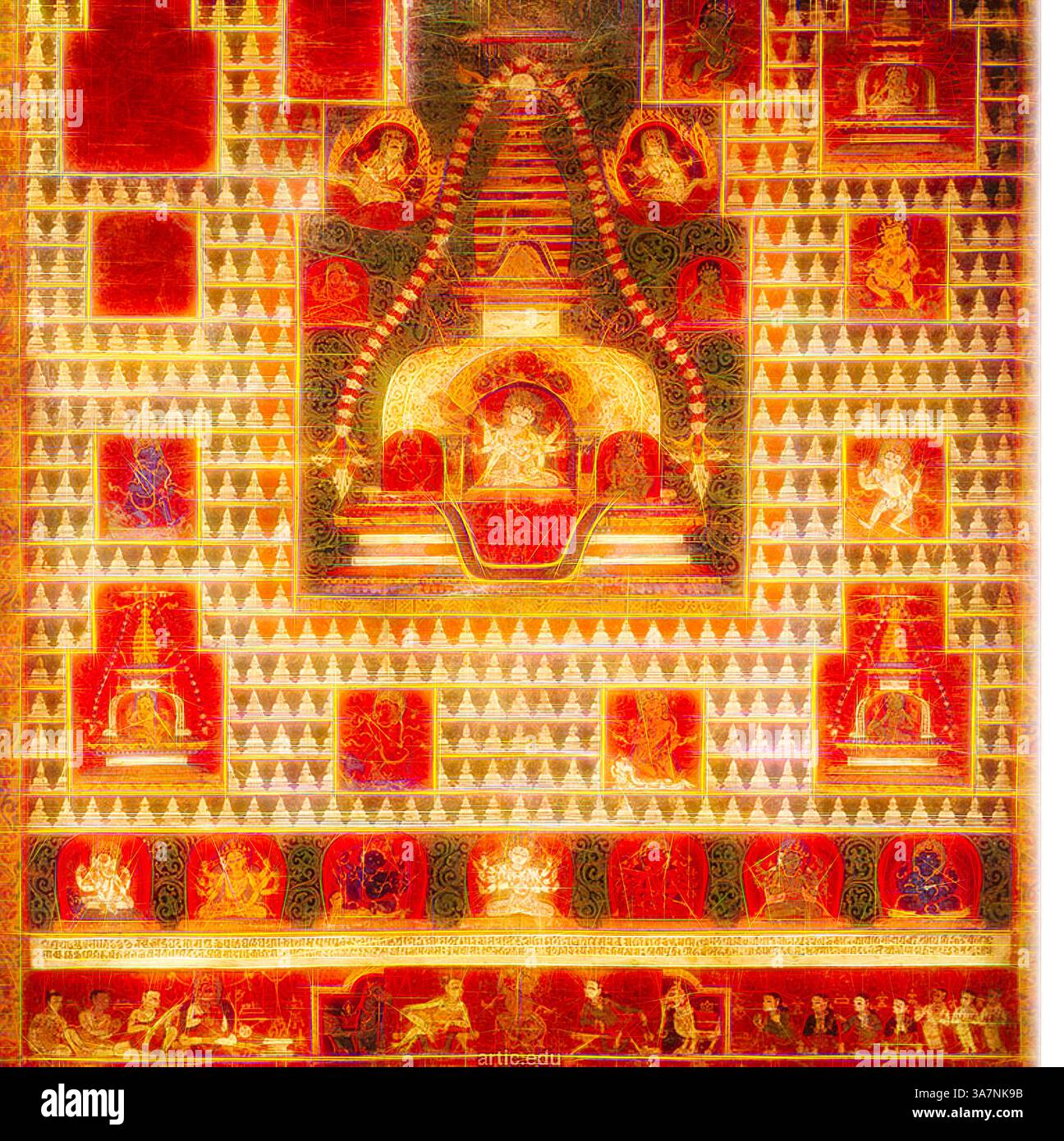 Vibrant depictions of deities in various poses hi-res stock photography ...