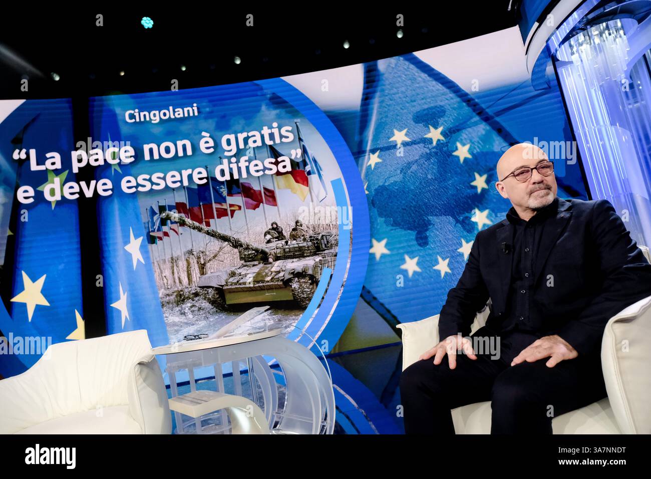 Roma, Italia. 26th Mar, 2025. Roberto Cingolani, Leonardo spa ospite di ...