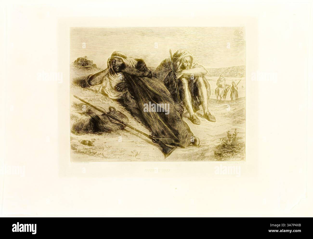 Two weary figures sit on the ground, conveying a sense of exhaustion ...