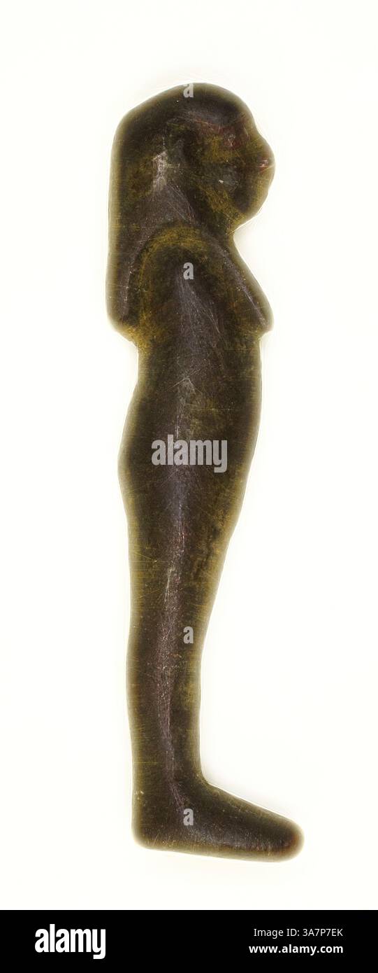 A finely carved female figure, showcasing an elongated form with ...
