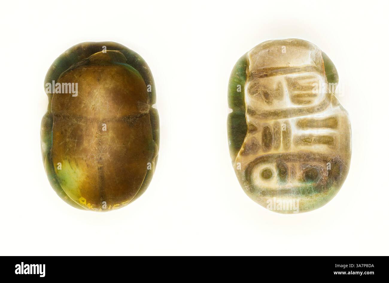 An intricate carved scarab beetle artifact, featuring detailed ...