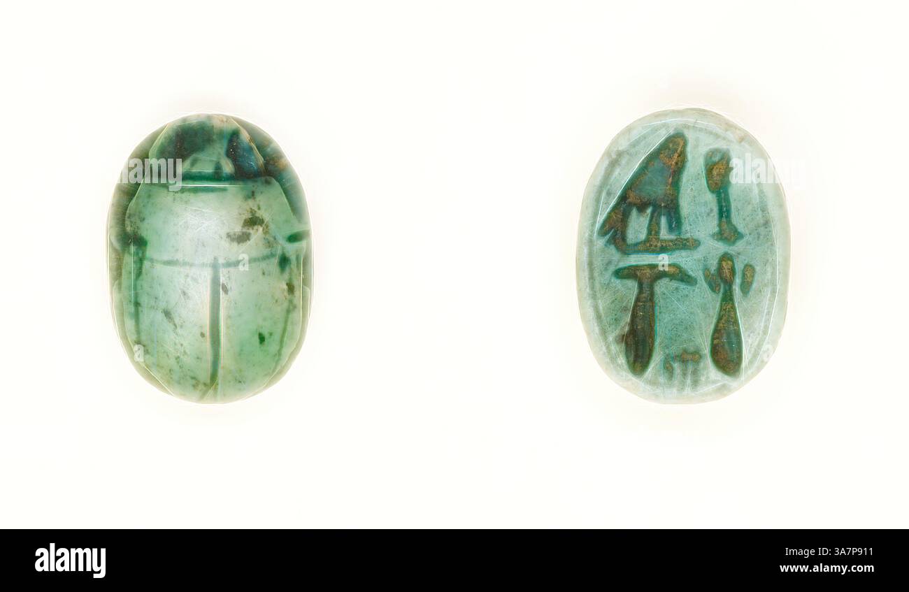 Two ancient scarab amulets hi-res stock photography and images - Alamy