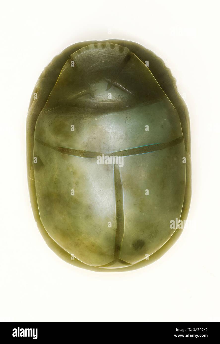 A polished artifact resembling a scarab, showcasing intricate details ...
