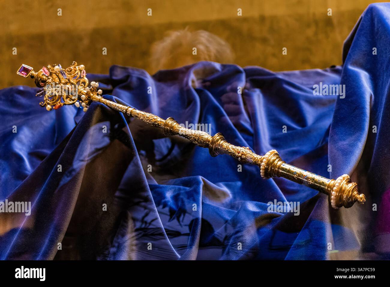 Prague, Czech Republic. Czech crown jewels consisting with golden ...