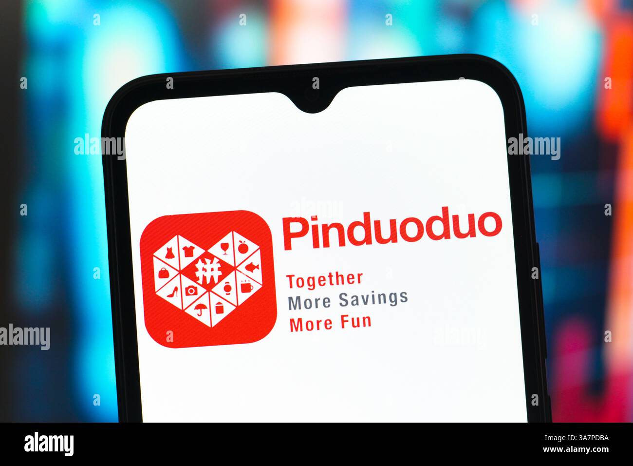 Canada. 27th Mar, 2025. In this photo illustration, the Pinduoduo (PDD ...