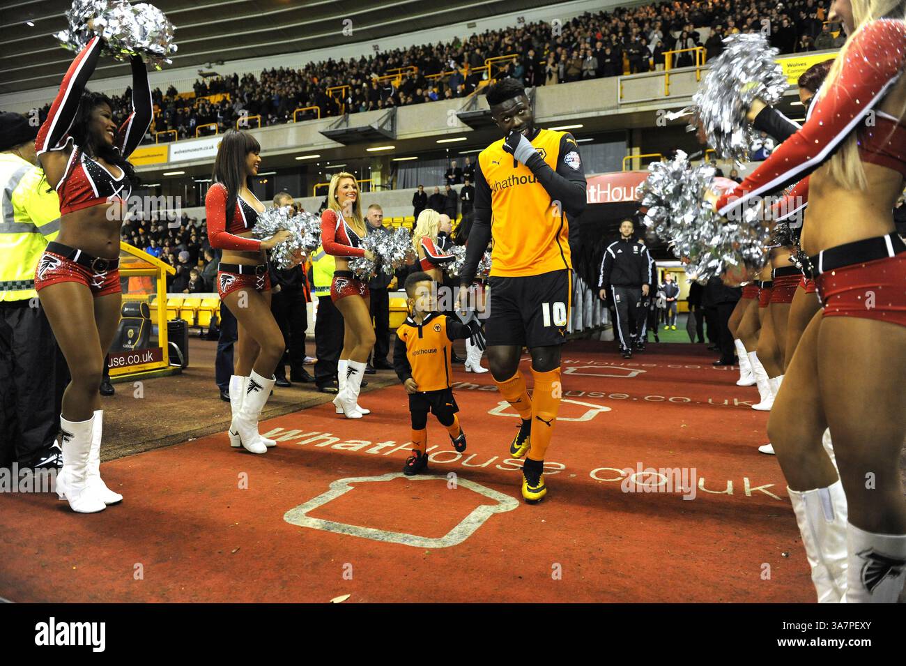 The Atlanta Falcons Cheerleaders at Molineux 2014 as Wolves footballer ...