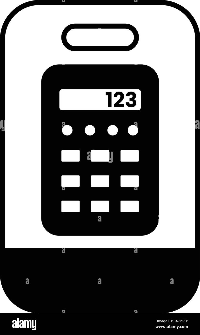 A calculator with the numbers 123 and 133 on it. The calculator is ...