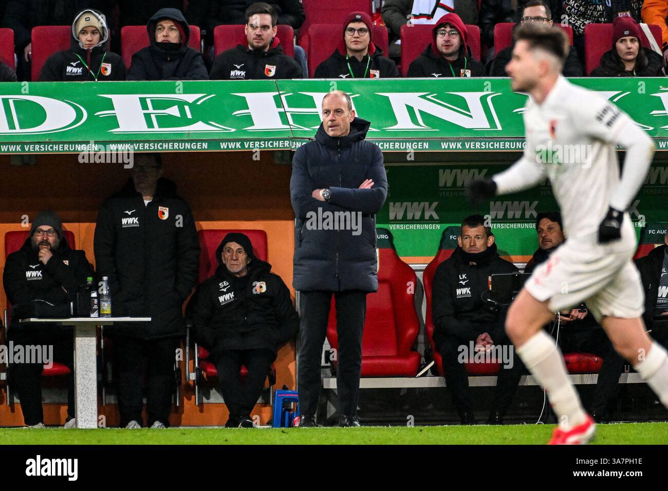 15.03.2025, WWK-Arena, Augsburg, GER, 1. FBL, FC Augsburg vs VfL ...