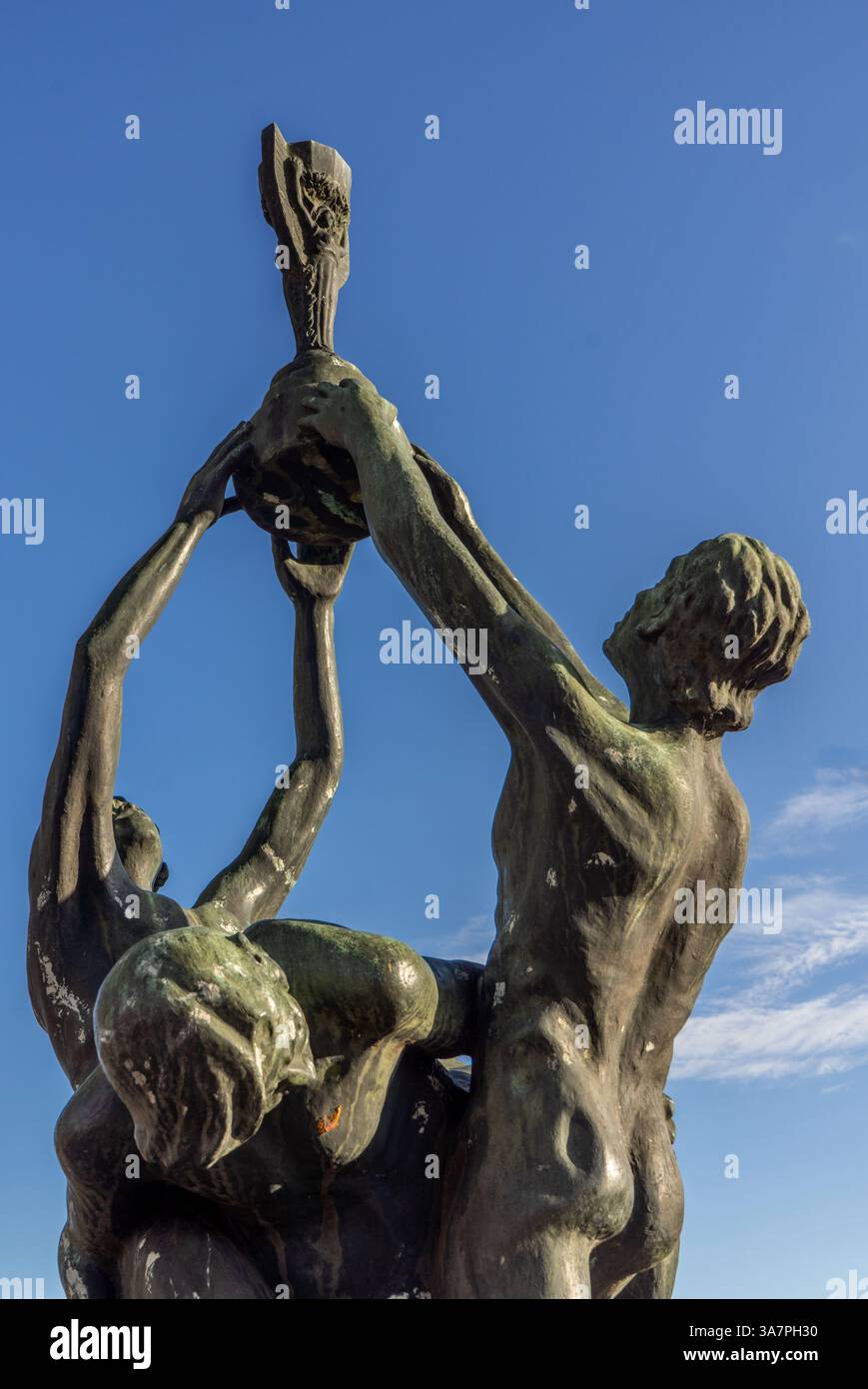 MONUMENT TO THE FOOTBALL WORLD CUP THAT URUGUAY WON TWICE IN 1930 AND ...