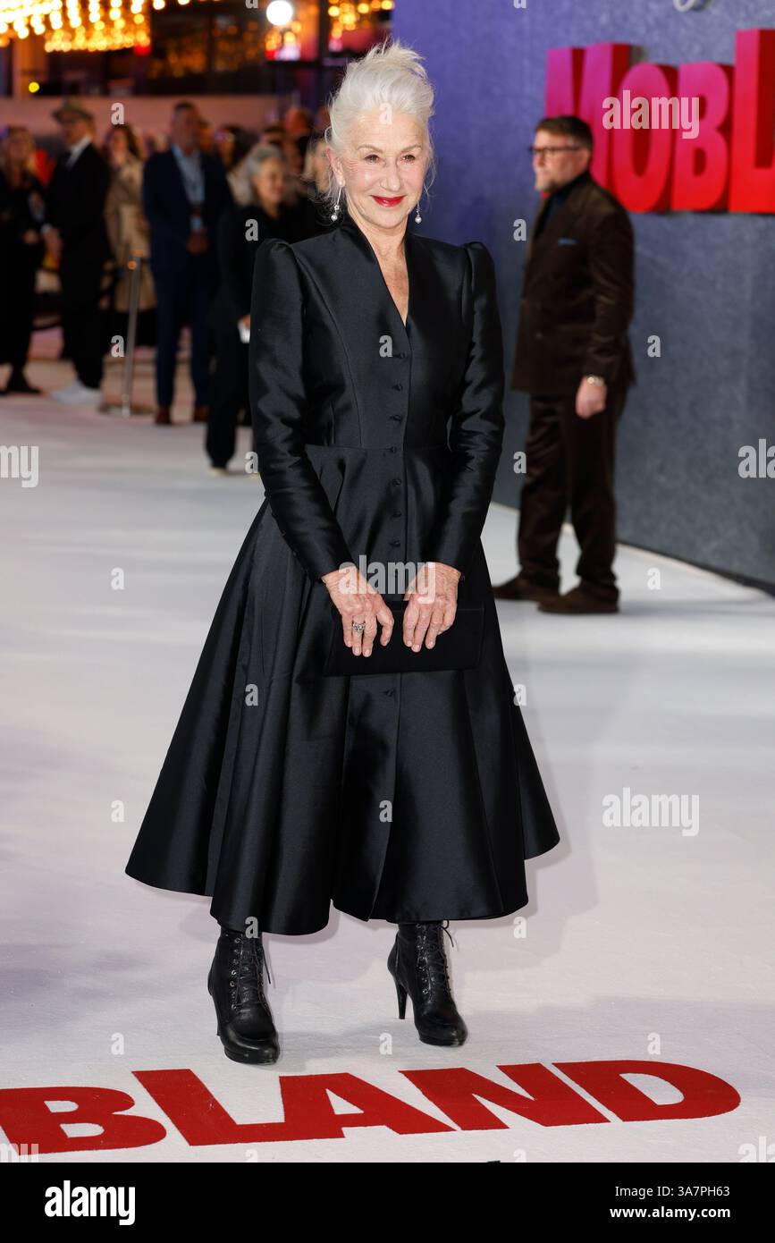 Helen Mirren poses for photographers upon arrival at the premiere of ...
