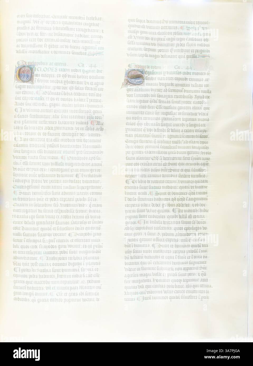 An ancient manuscript page featuring intricate text with ornate ...