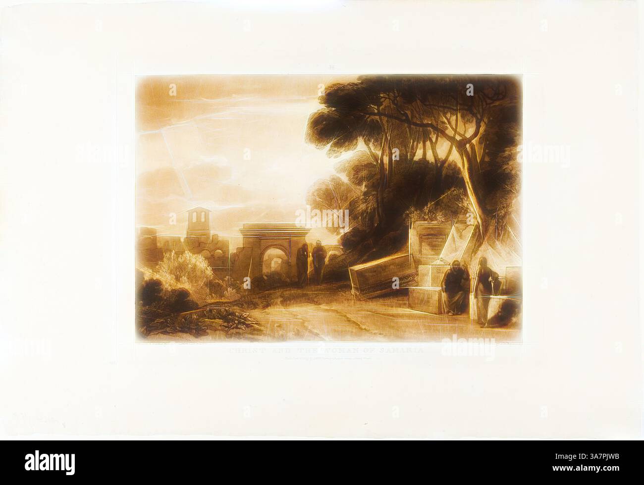 A serene landscape featuring a pathway lined with trees, leading to ...