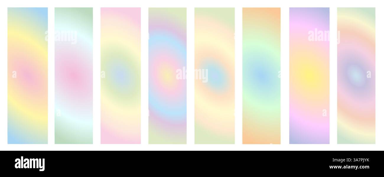 Set of gradients bright, smooth, pastel gradient colors designs for ...