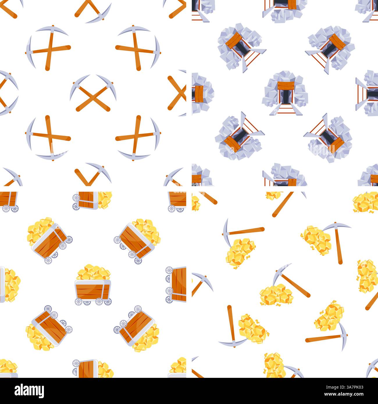 Gold mine tile Stock Vector Images - Alamy