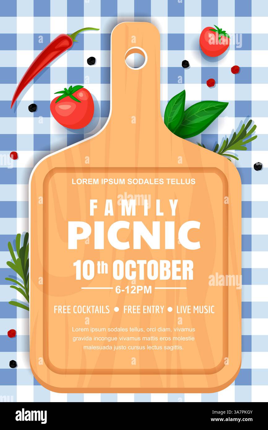 Blue plate on wooden Stock Vector Images - Alamy