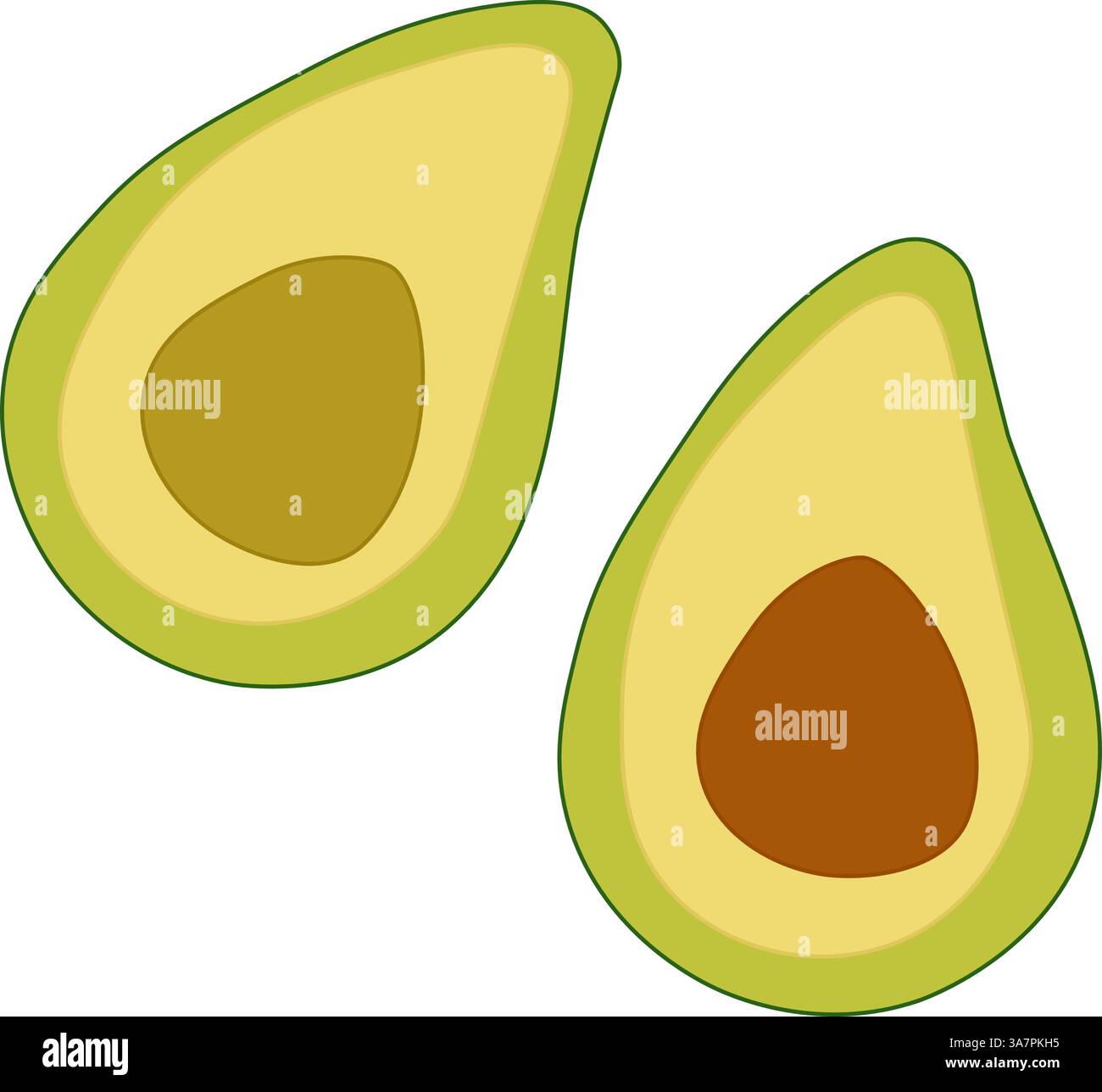 Avocados vegetables fruits Stock Vector Images - Alamy