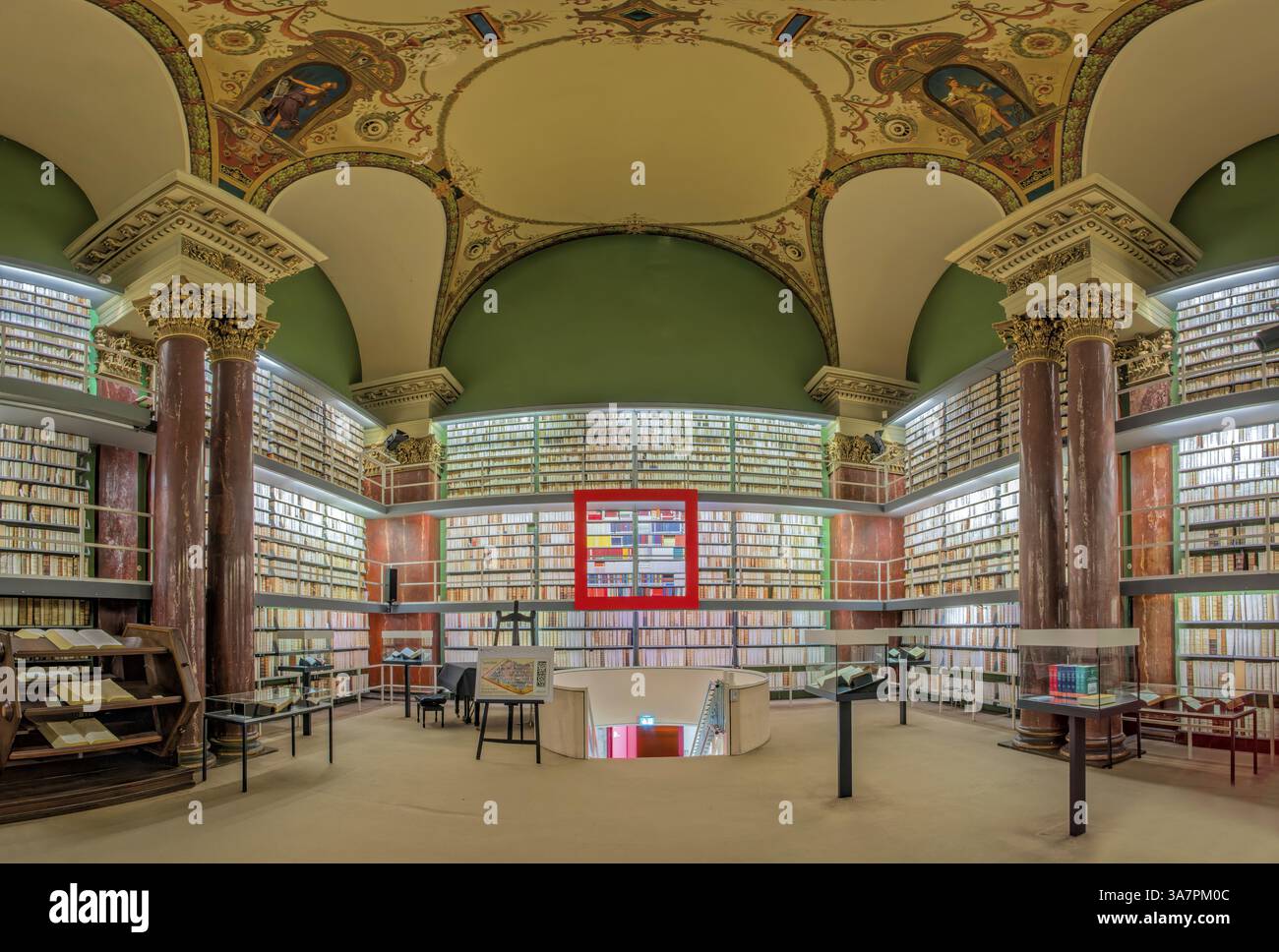 Herzog August Library Interior Panorama Wolfenbuettel Germany Stock ...