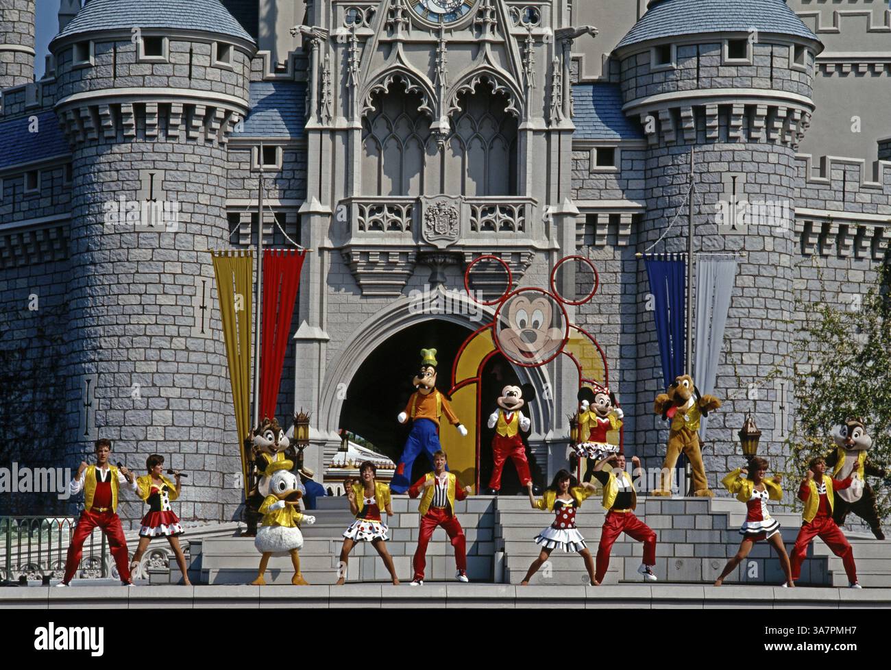 Disney Dancer in front of Cinderella Castle, Disney World, Orlando ...