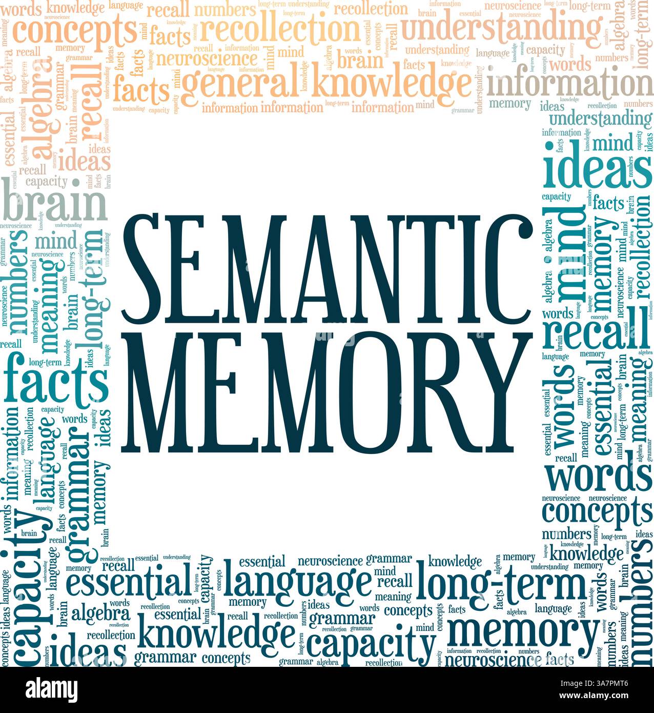 Semantic Memory vector illustration word cloud isolated on white background Stock Vector Image ...