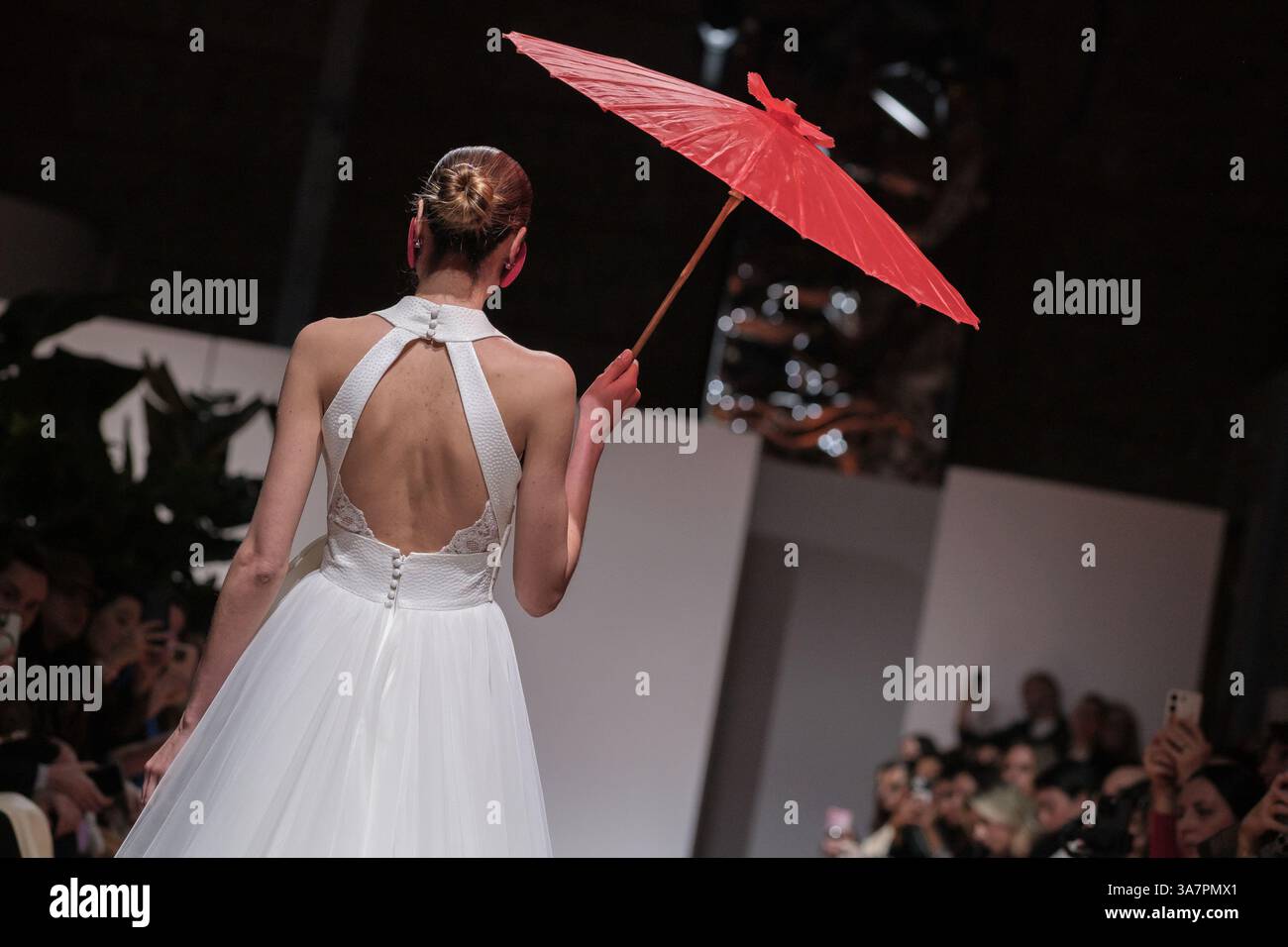 model showcases creations by VALERIO LUNAduring the Atelier Couture ...