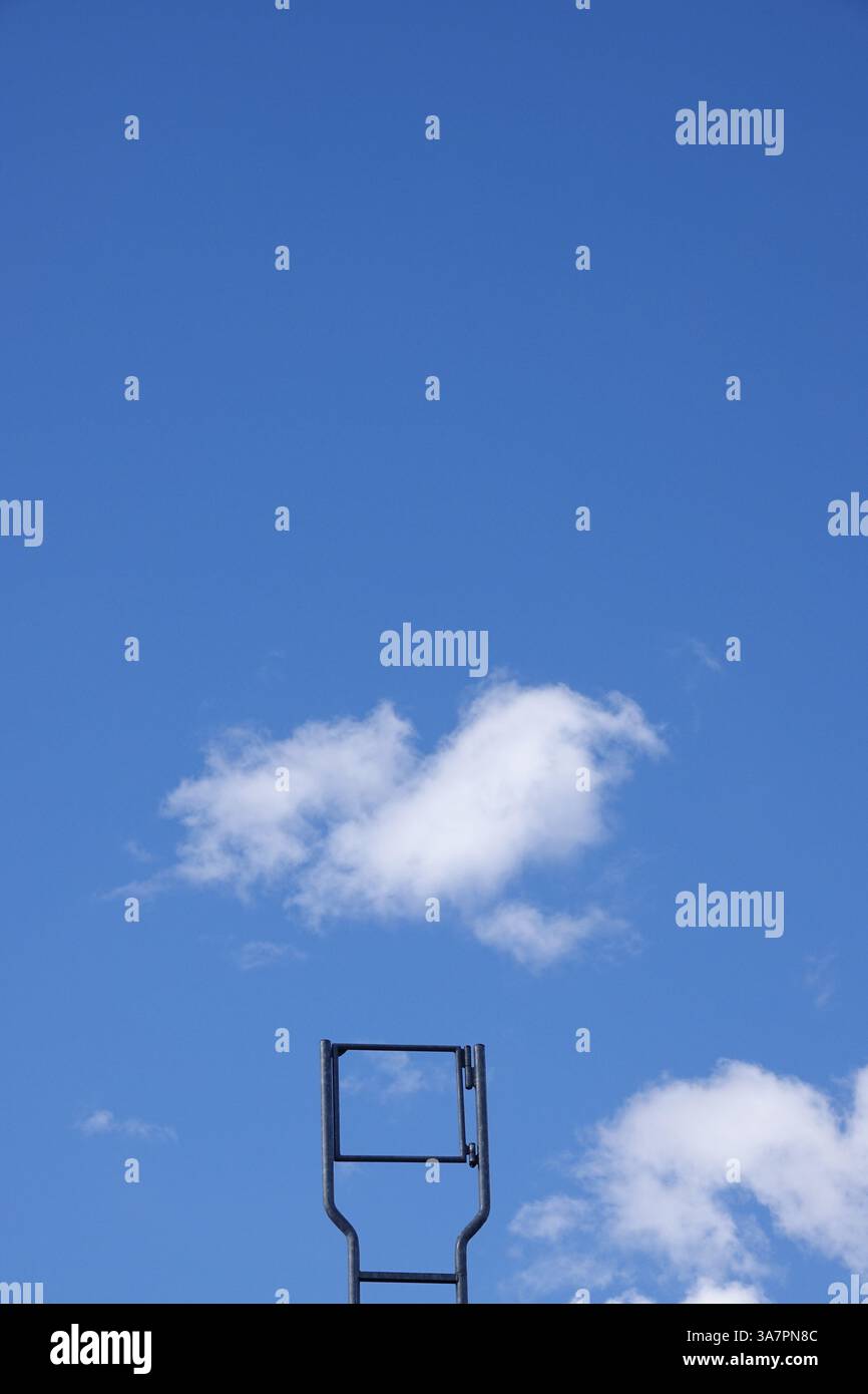 Sky ladder, cloudy sky, Germany, Europe Stock Photo - Alamy