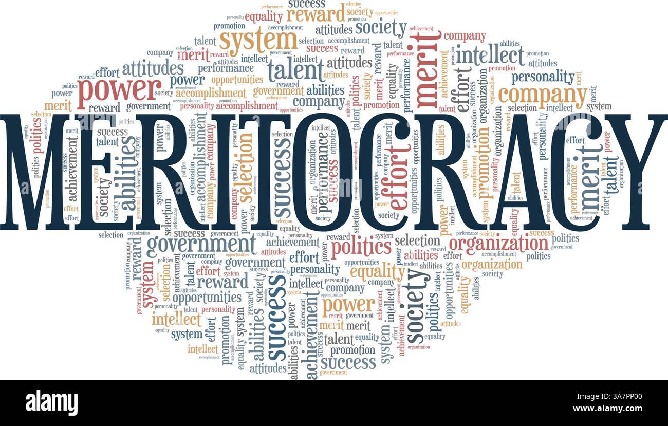 Meritocracy vector illustration word cloud isolated on white background Stock Vector Image & Art ...