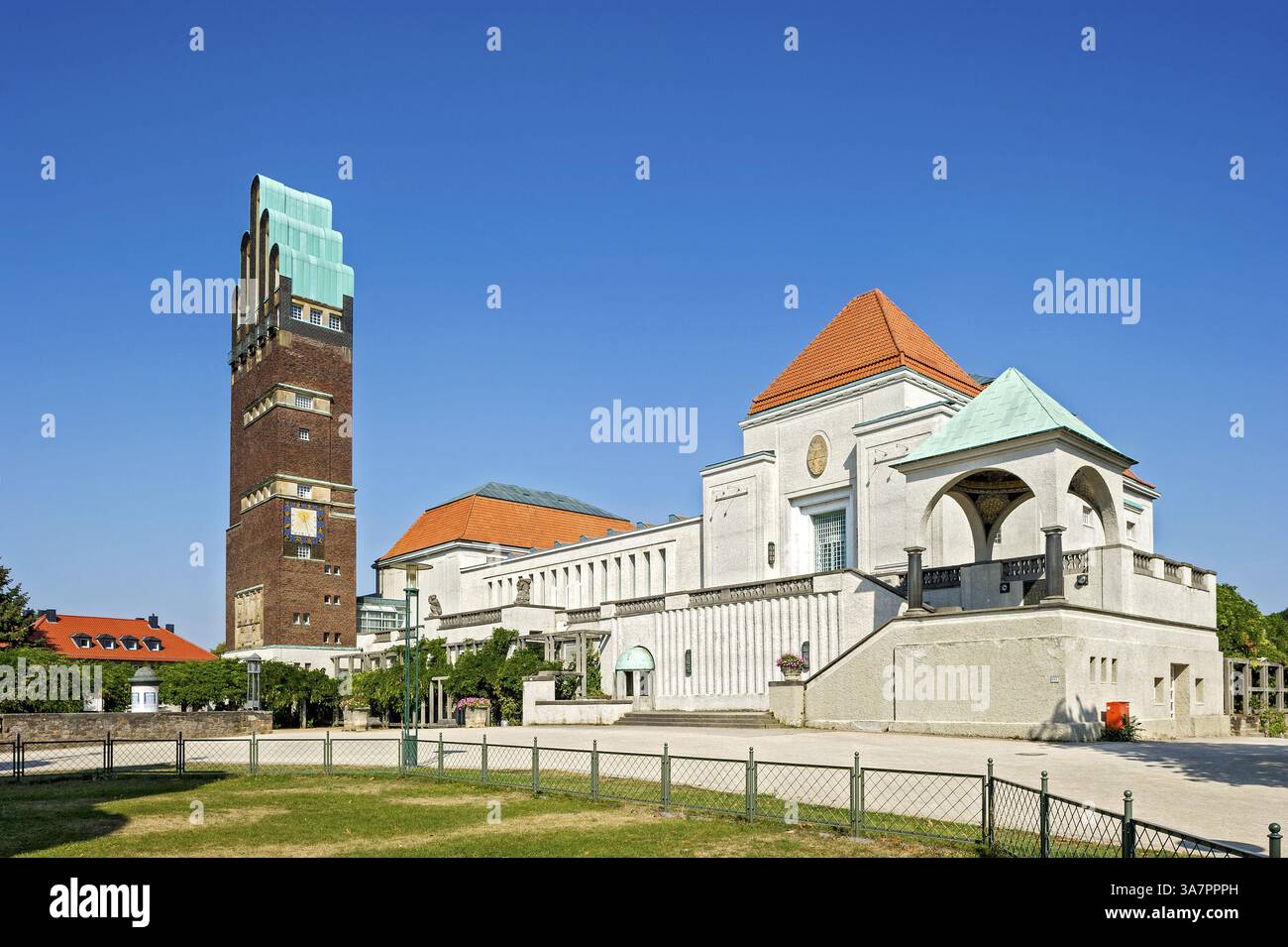 Tower, wedding tower and exhibition building by Joseph Maria Olbrich ...