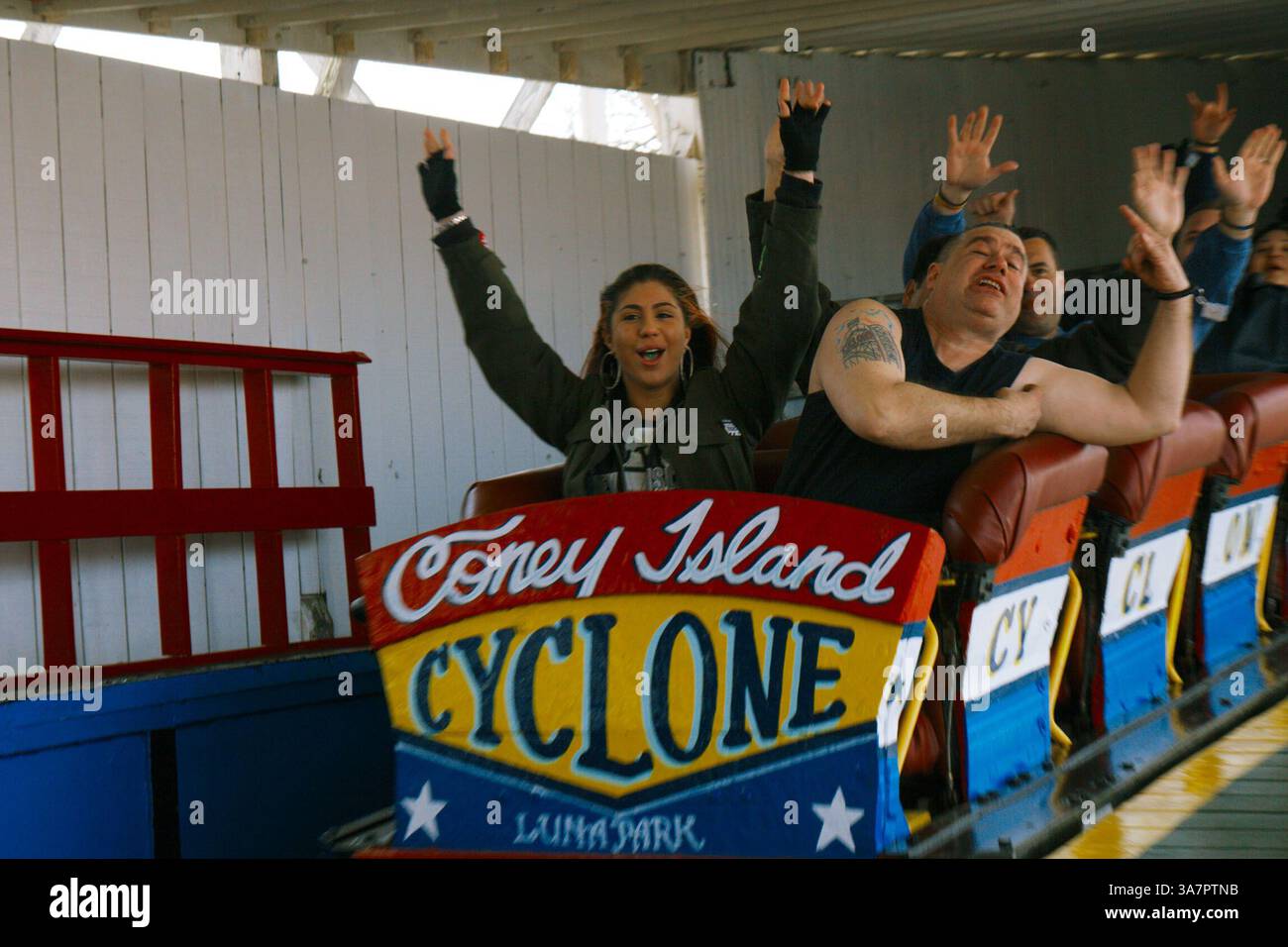 March 24, 2013 - Brookyn, New York, USA - 'Mr. Cyclone' ERIK KNAPP and ...