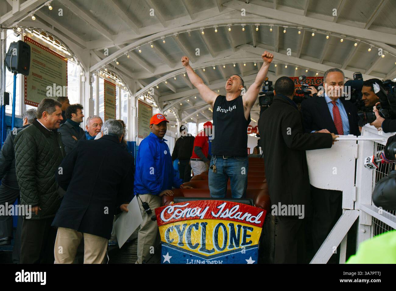 March 24, 2013 - Brookyn, New York, USA - 'Mr. Cyclone' ERIK KNAPP ...
