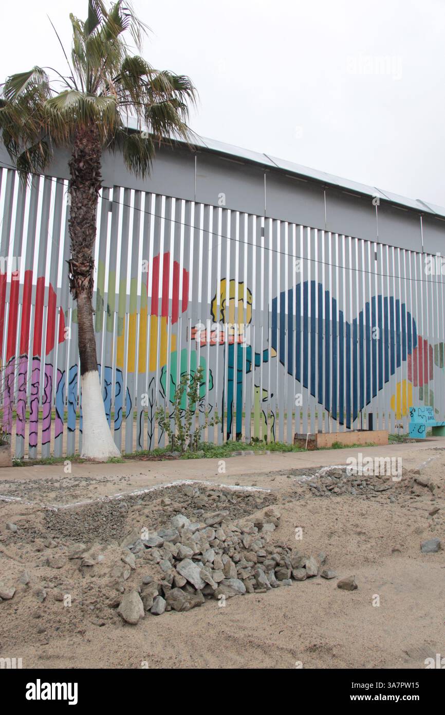 Tijuana, Baja California, Mexico - Mar 14, 2025: Tijuana beaches next ...