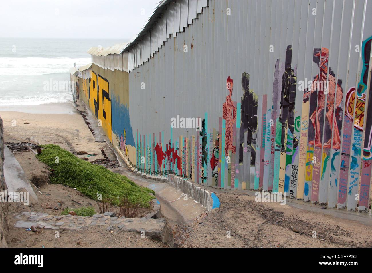 Tijuana, Baja California, Mexico - Mar 14, 2025: Tijuana beaches next ...
