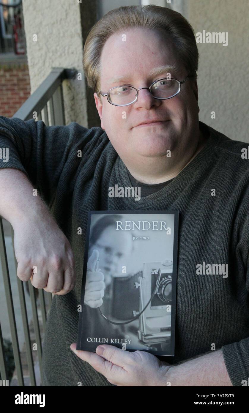 Feb. 27, 2013 - Atlanta, GA, USA - Poet Collin Kelley, who is coming ...