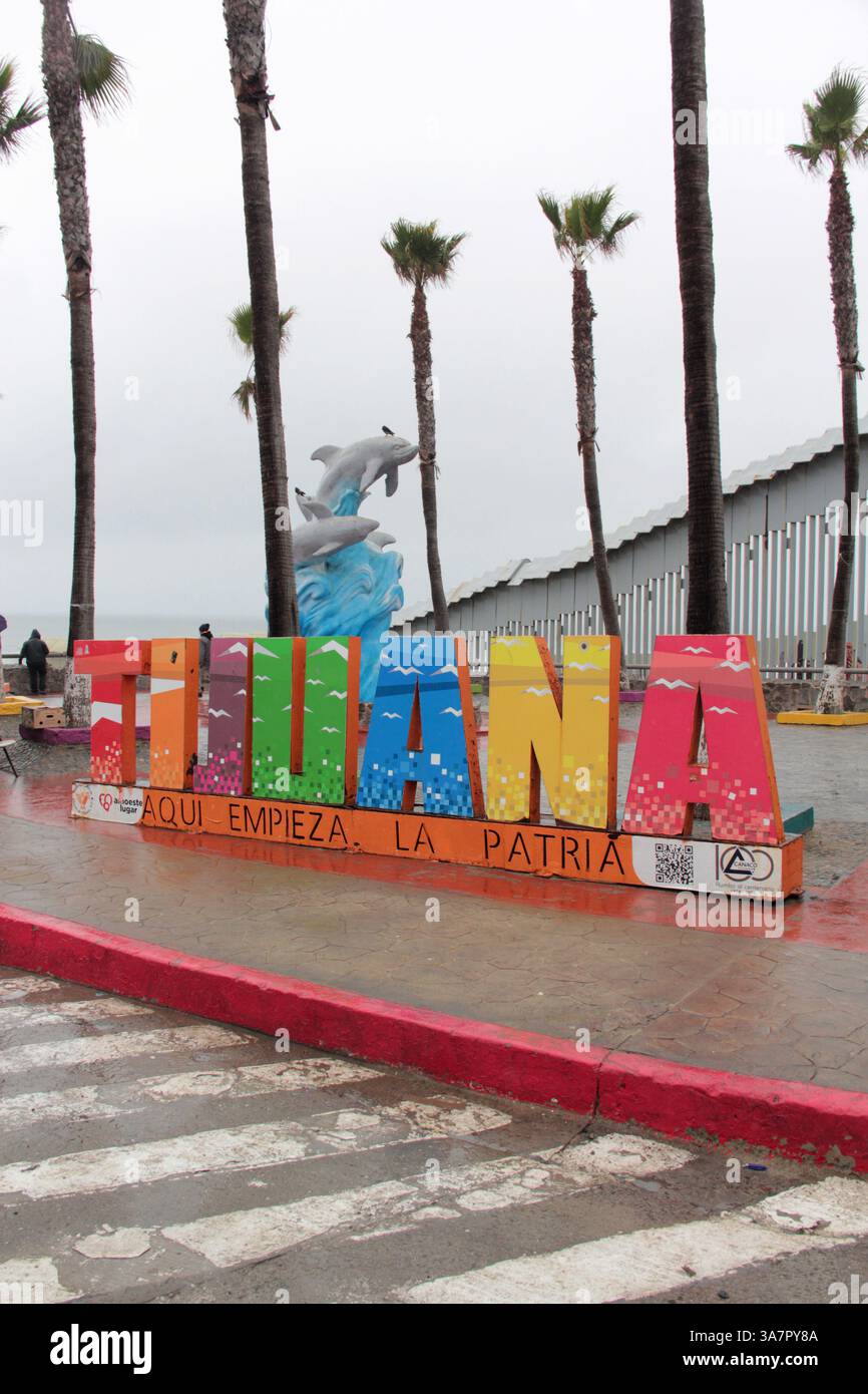 Tijuana, Baja California, Mexico - Mar 14, 2025: Tijuana beaches next ...