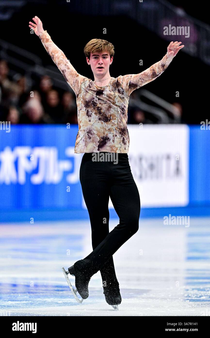 Edward APPLEBY (GBR), during Men Short Program, at the ISU World Figure ...