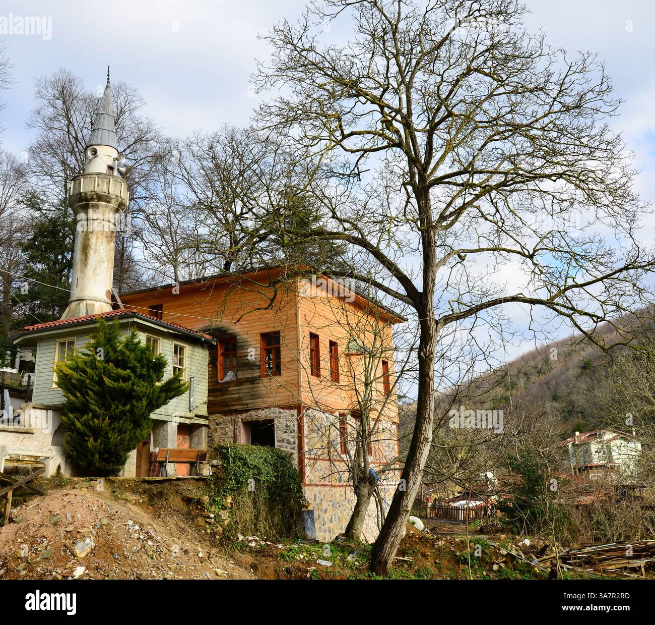 Historical Akbaba Canfeda Hatun Mosque and Tomb in Beykoz, Istanbul ...