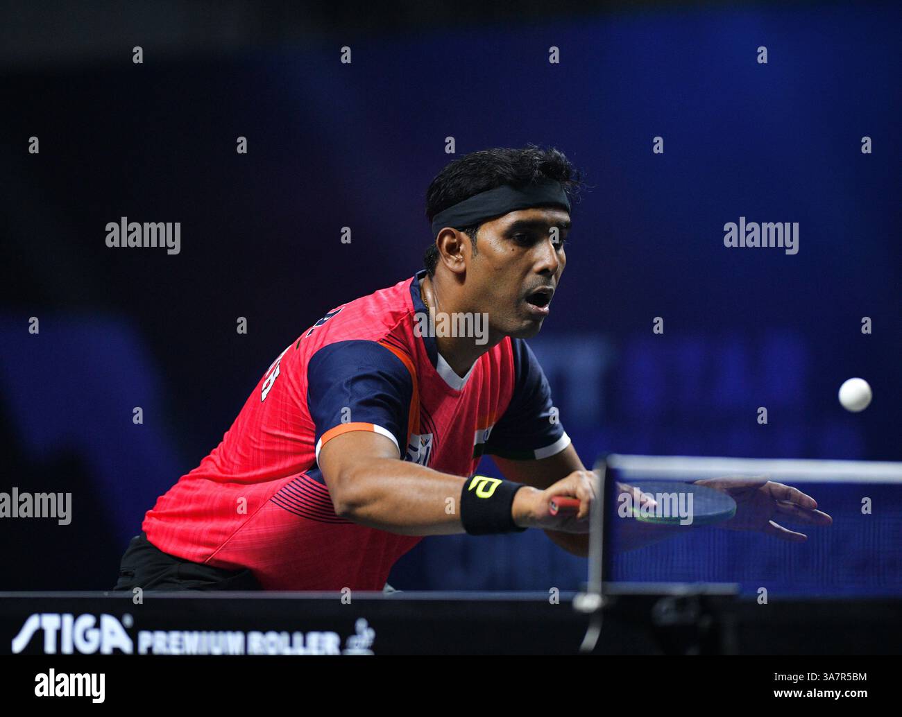 Chennai, India. 27th March, 2025. Indian pair Sharath Achanta and ...