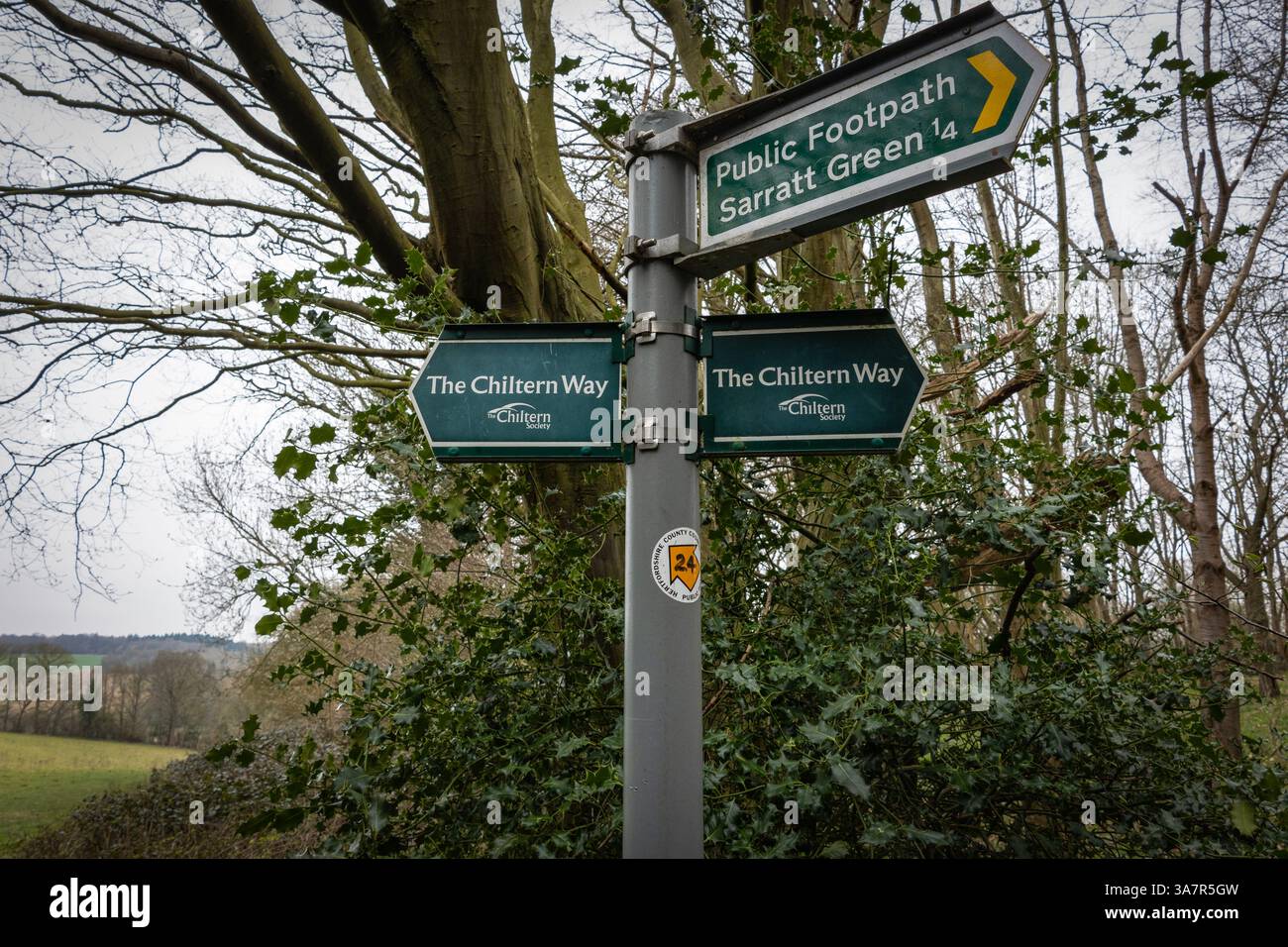 Chiltern Way walk for ramblers and walkers in the countryside in the ...