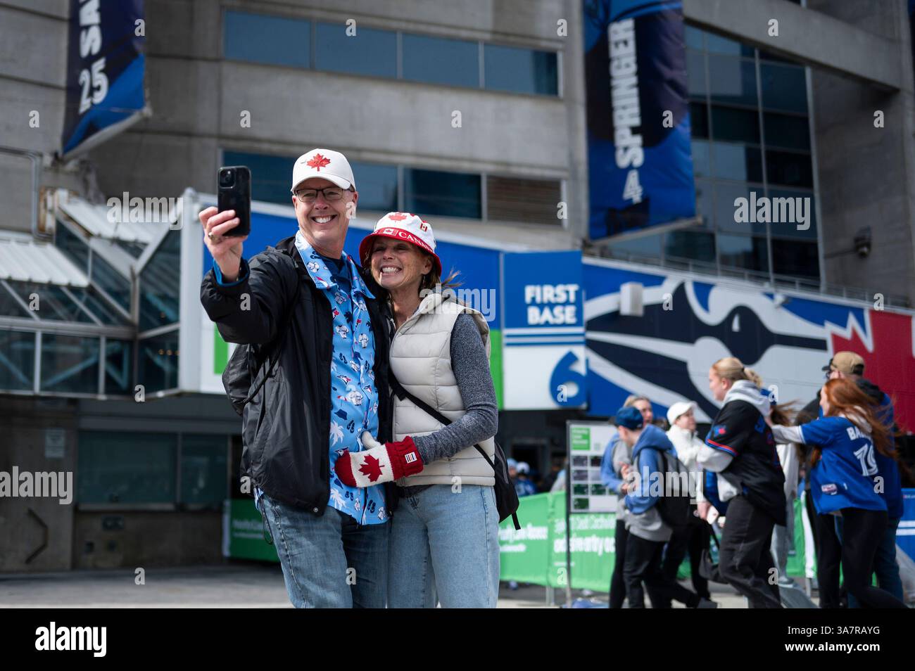 Fred Masters and Kathy Doherty-Masters from Kitchener, Ontario, take a ...