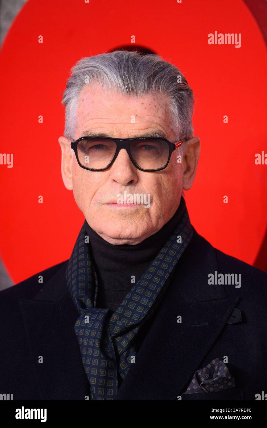London, UK. 27 March 2025. Pierce Brosnan attending the UK premiere of ...