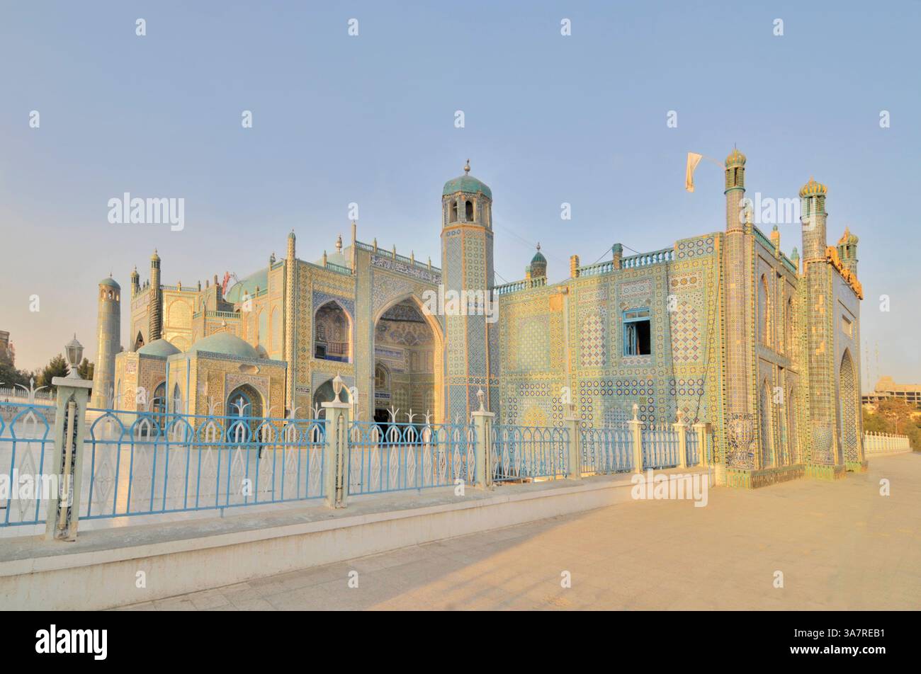 Mausoleum of Ali or Blue Mosque located in Mazar-i-Sharif, Afghanistan ...