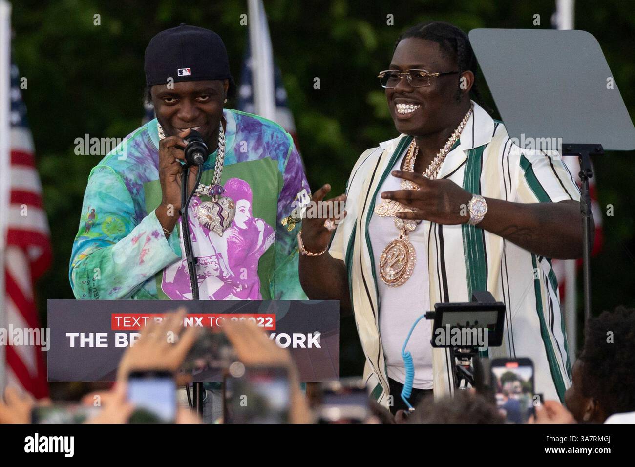 FILE - Rappers Sheff G, right, also known as Michael Williams, and ...