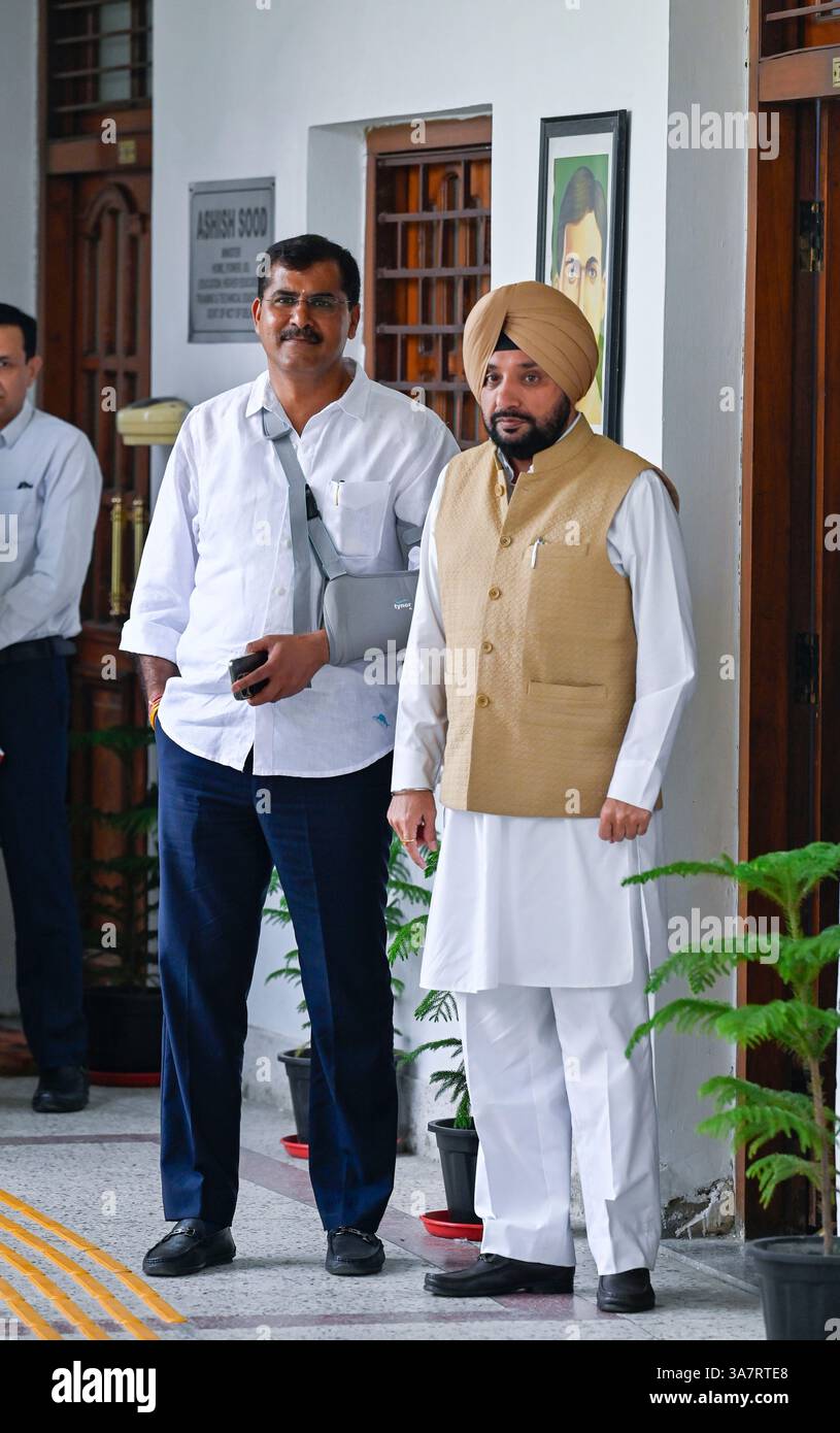 New Delhi, India. 27th Mar, 2025. NEW DELHI, INDIA - MARCH 27: BJP MLAs ...
