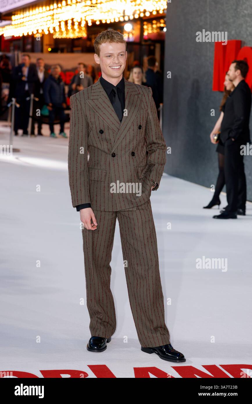 Anson Boon poses for photographers upon arrival at the premiere of ...