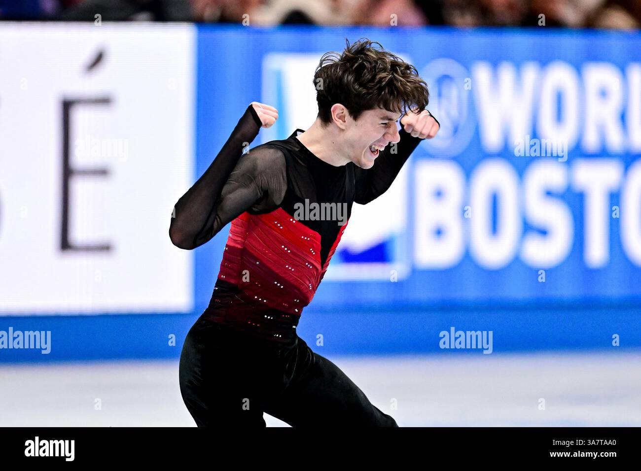 Adam HAGARA (SVK), during Men Short Program, at the ISU World Figure ...