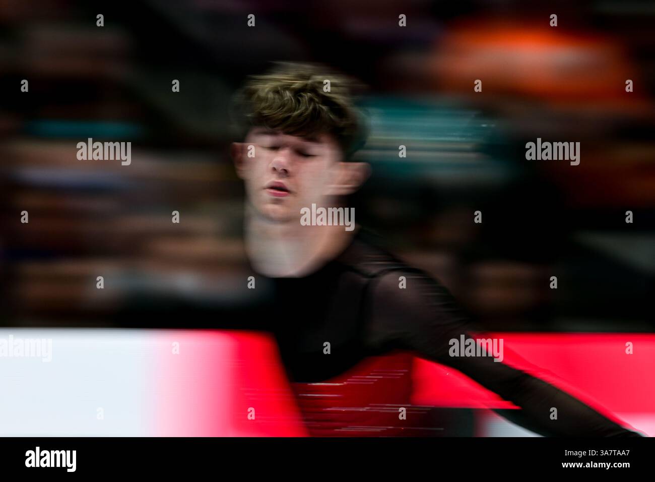 Adam HAGARA (SVK), during Men Short Program, at the ISU World Figure ...